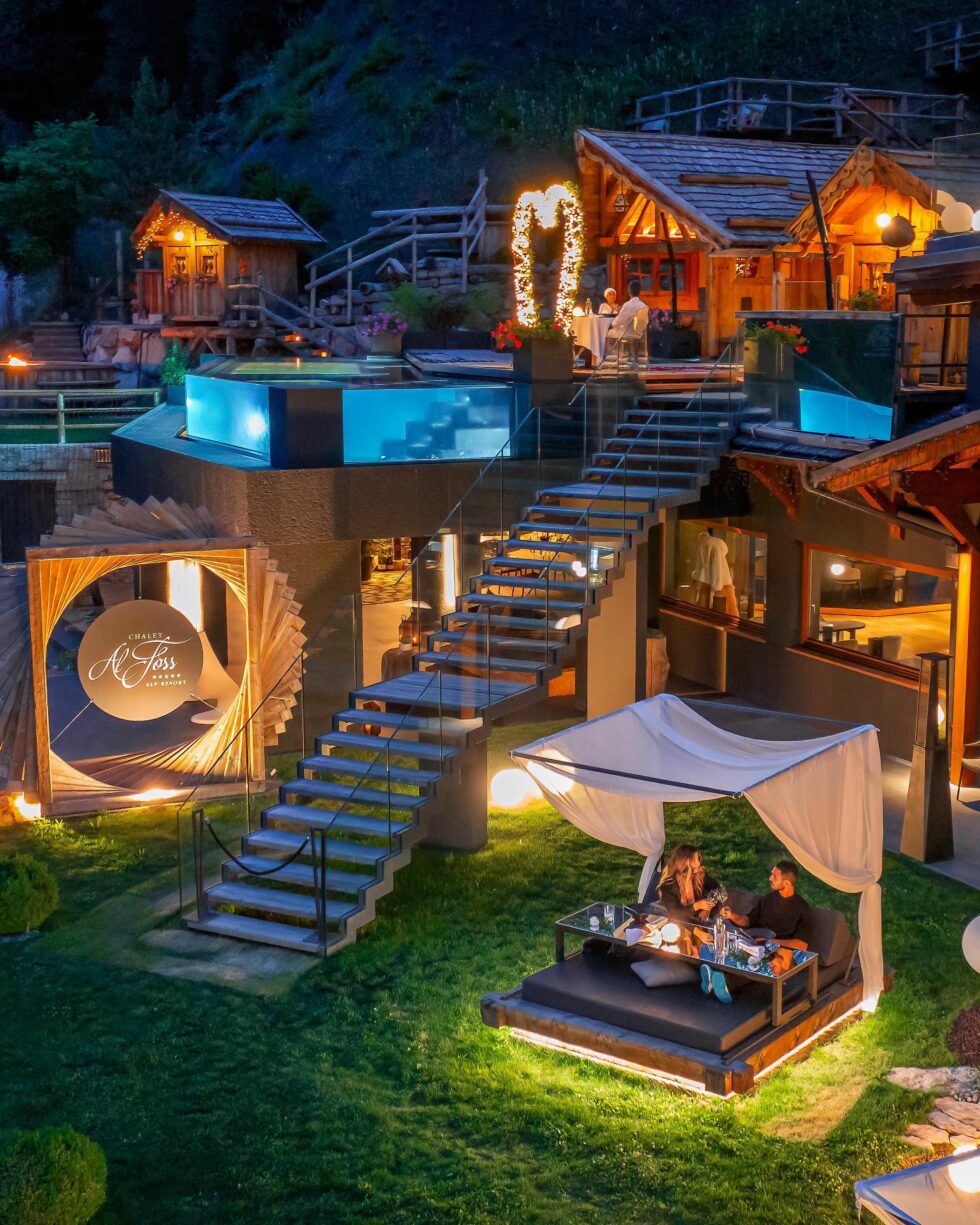 Chalet Al Foss - Hotel de luxe romantique dans les Dolomites